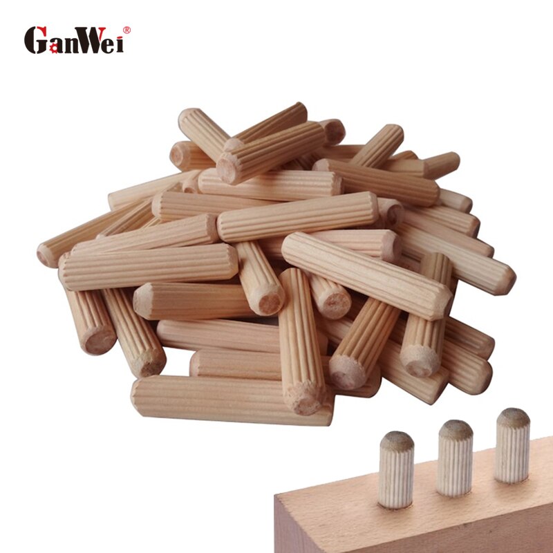 30pcs Log Tenon Wooden Bar 3-in-1 Connector Is Used for Connecting Cab